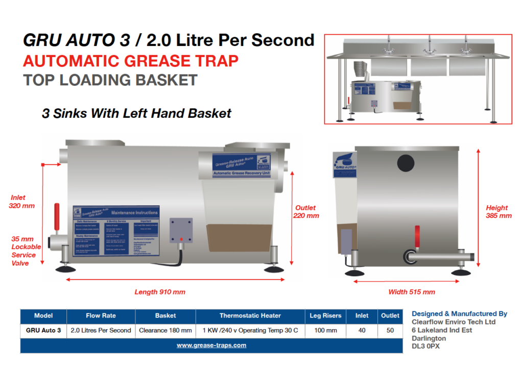 Automatic Grease Traps / GRU AUTO 3
